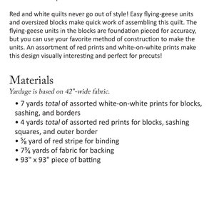 Crimson Goose Quilt Pattern (paper Copy), Foundation Paper Pieced ...