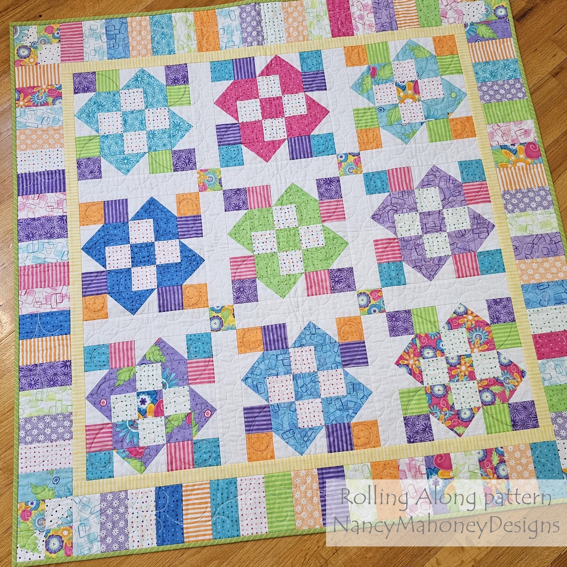 Rolling Along Quilt Pattern PDF Digital Download - Etsy