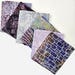 Scrap Bundle of 6 Coordinating Purple Batiks, Size Ranges From 13" X 14 ...