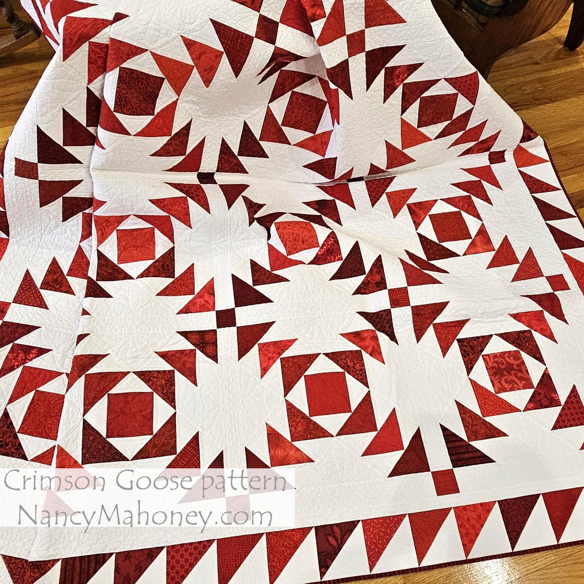 Crimson Goose Quilt Pattern (PDF Digital Download), Foundation Paper ...