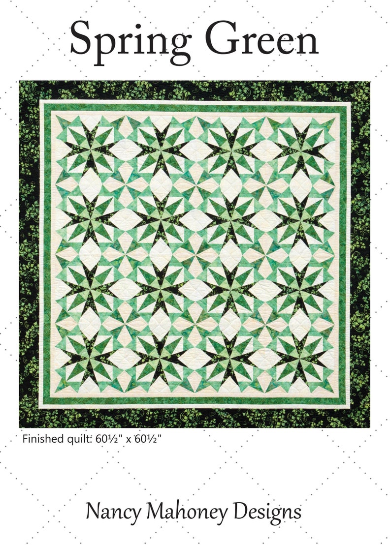 Spring Green Quilt Pattern PDF Digital Download - Etsy