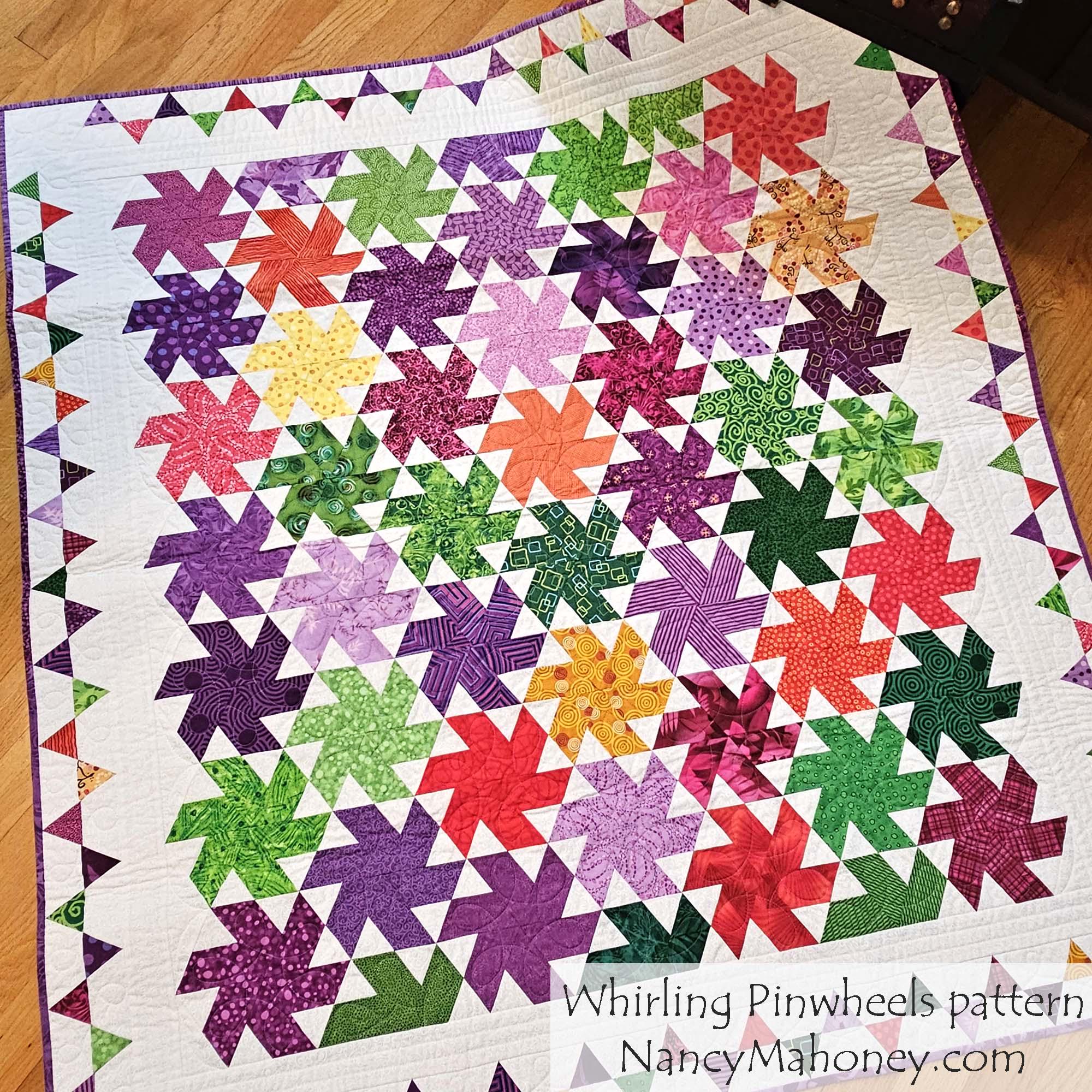 Whirling Pinwheels Quilt Pattern (PDF Digital Download) - Etsy