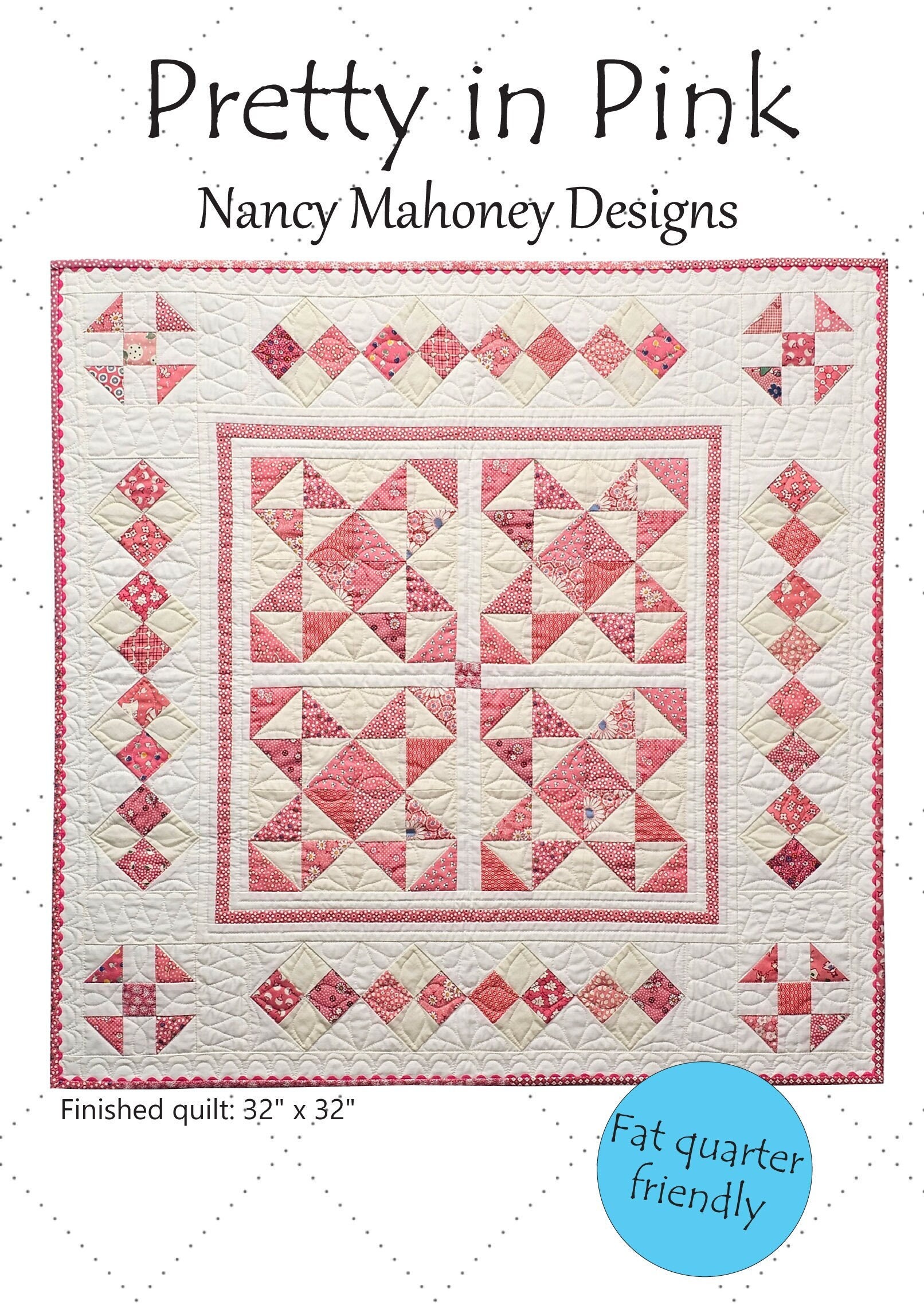 Pretty in Pink Quilt Pattern (PDF Digital Download) - Etsy