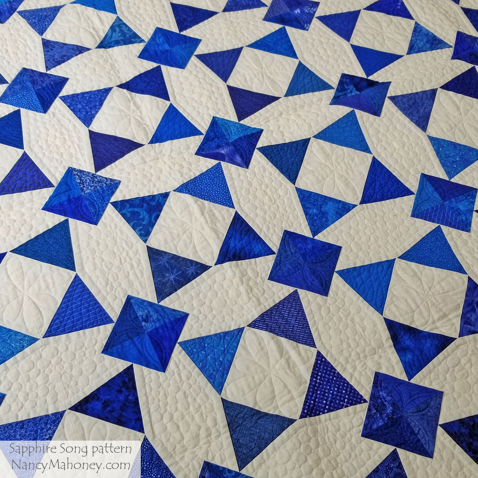 Sapphire Song Quilt Pattern paper Copy - Etsy