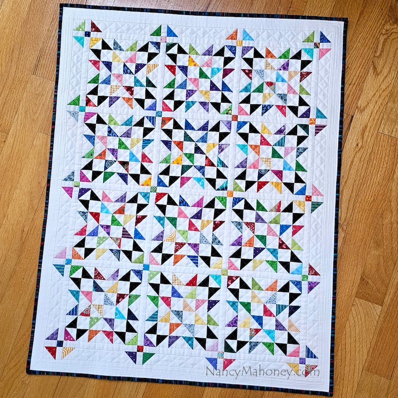 Triangle Stars Quilt Pattern (PDF Digital Download) - Etsy