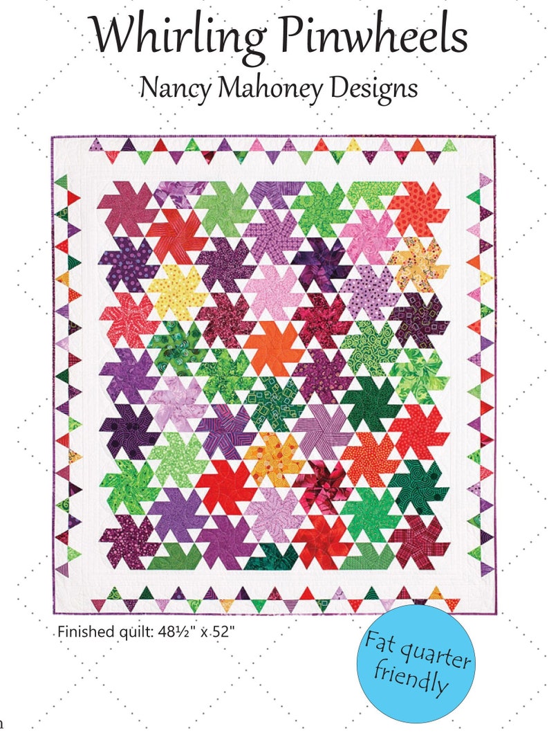 Whirling Pinwheels Quilt Pattern (PAPER COPY) - Etsy