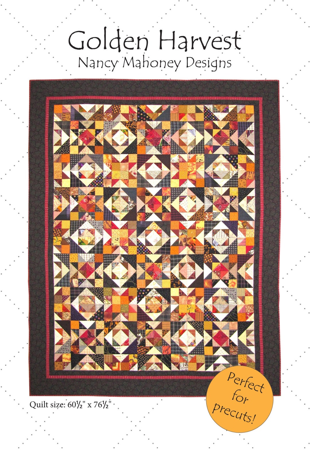 Golden Harvest Quilt Pattern (PAPER Copy) - Etsy