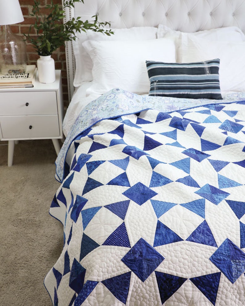 Sapphire Song Quilt Pattern paper Copy - Etsy