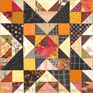 Golden Harvest Quilt Pattern (PDF Digital Download) - Etsy
