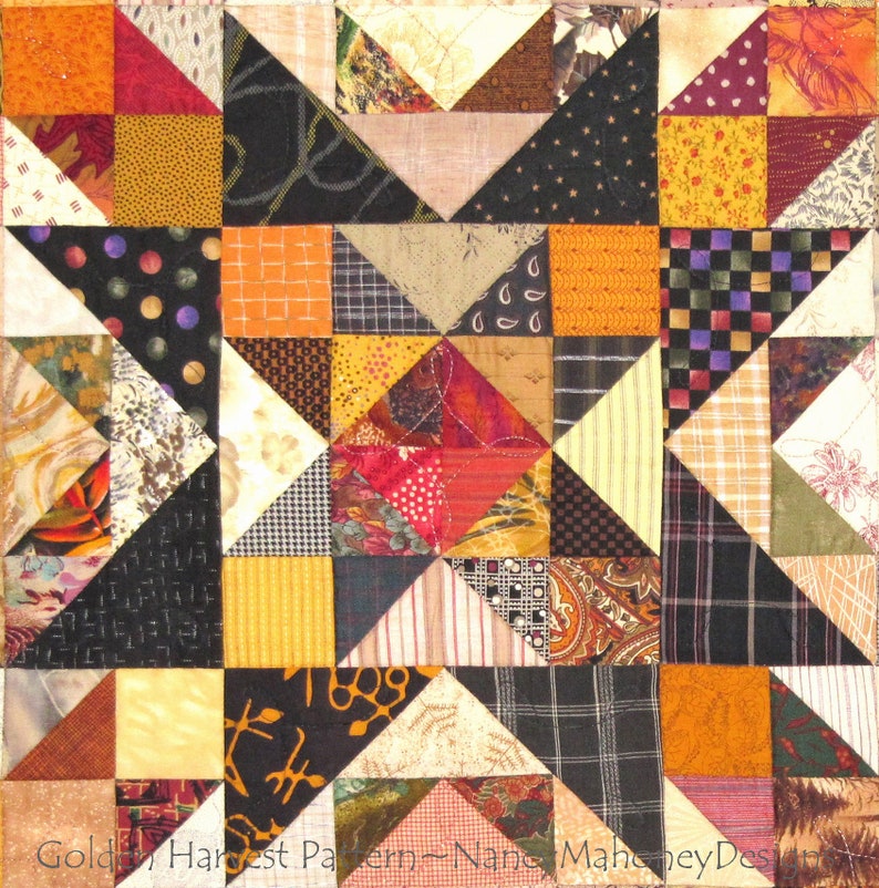 Golden Harvest Quilt Pattern PDF Digital Download - Etsy