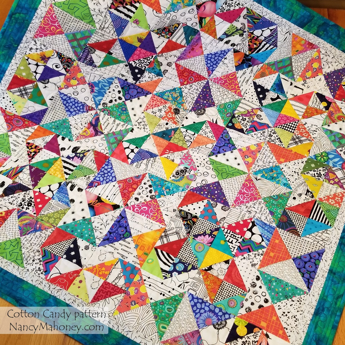 Cotton Candy Quilt Pattern (paper Copy) - Etsy