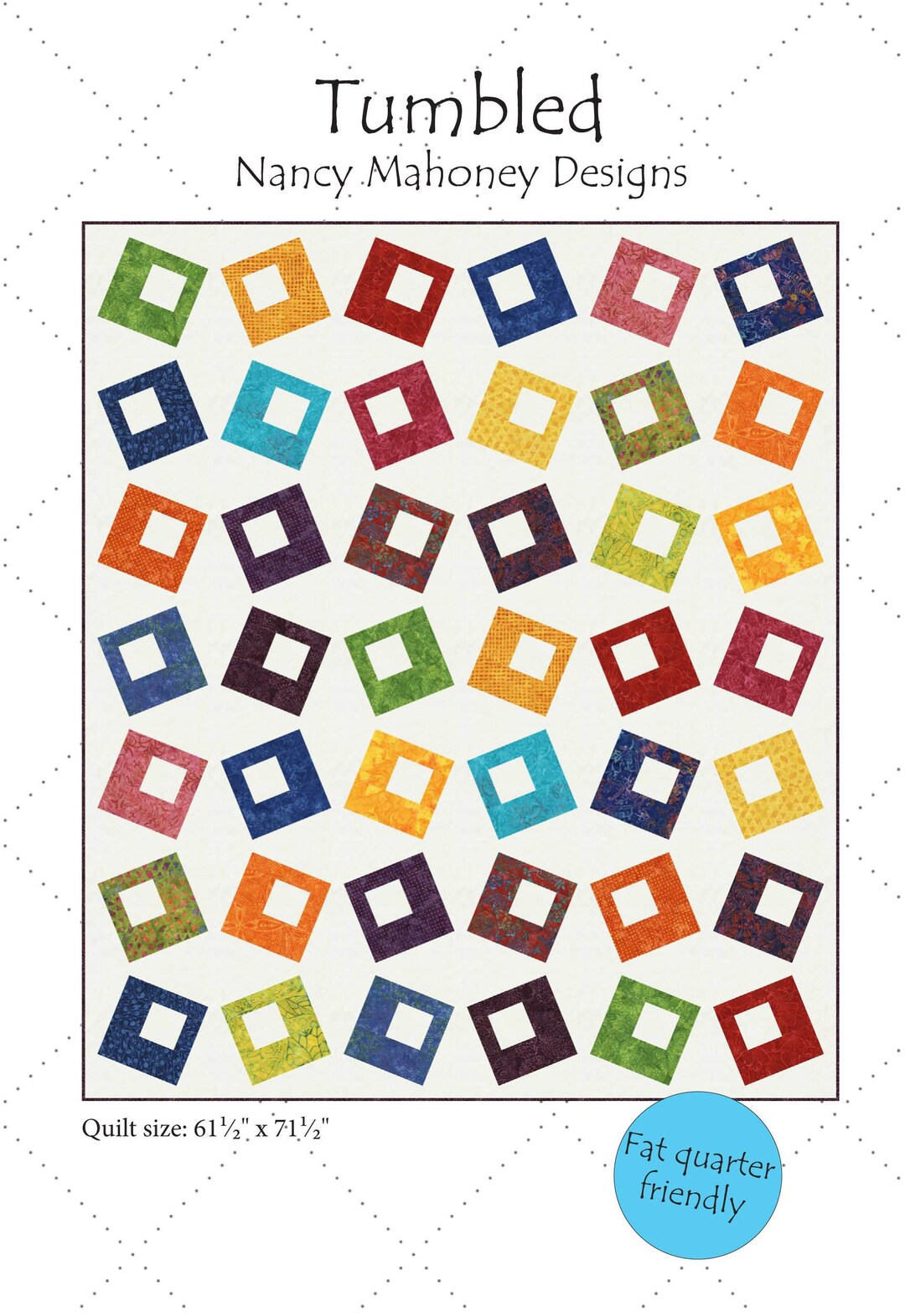 Tumbled Quilt Pattern (paper Copy), Foundation Paper Pieced Blocks - Etsy