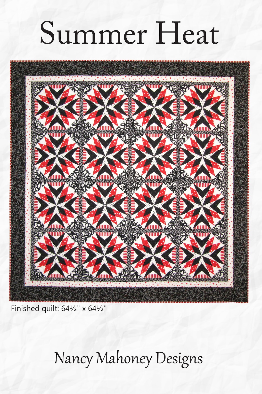 Summer Heat Quilt Pattern (PDF Digital Download), Foundation Paper ...