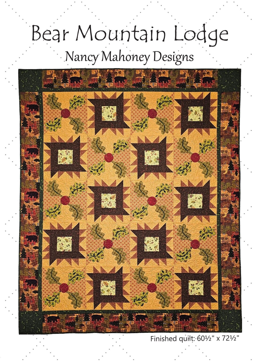 Bear Mountain Lodge Quilt Pattern (PAPER COPY) - Etsy