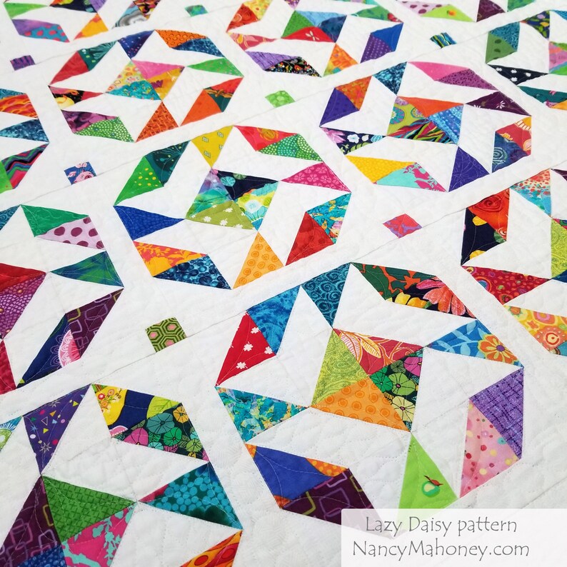 Lazy Daisy Quilt Pattern PDF Digital Download - Etsy