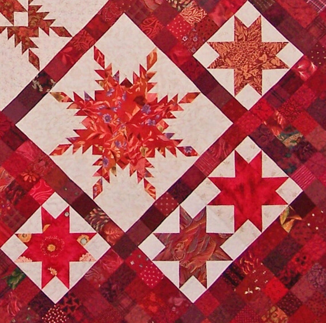 Feathered Star Sampler Quilt Pattern PDF Digital Download - Etsy