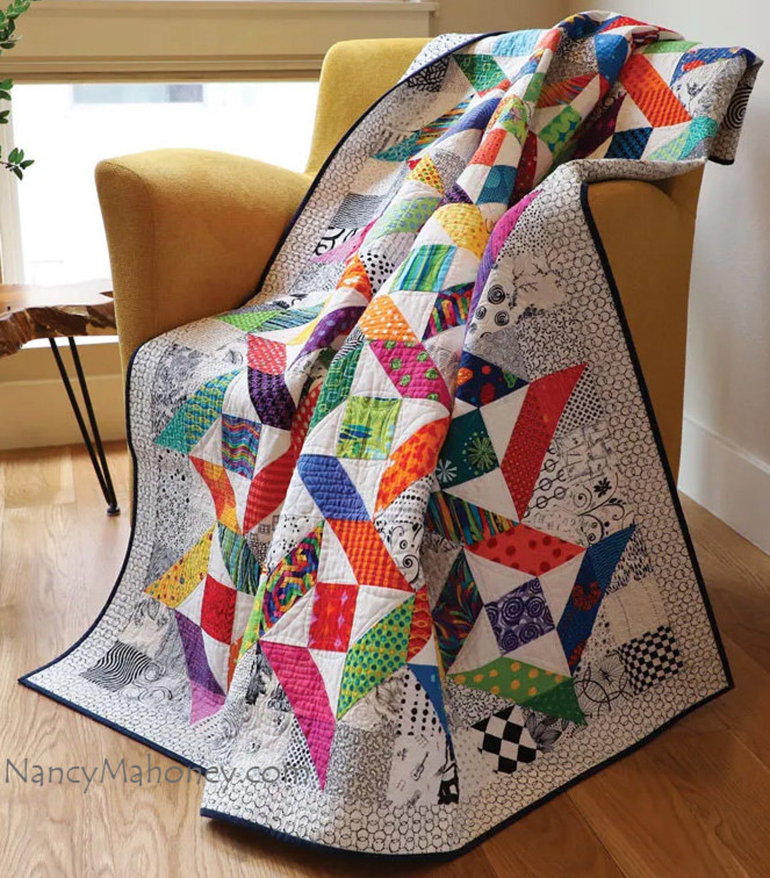 Weaving Stars Quilt Pattern paper Copy - Etsy