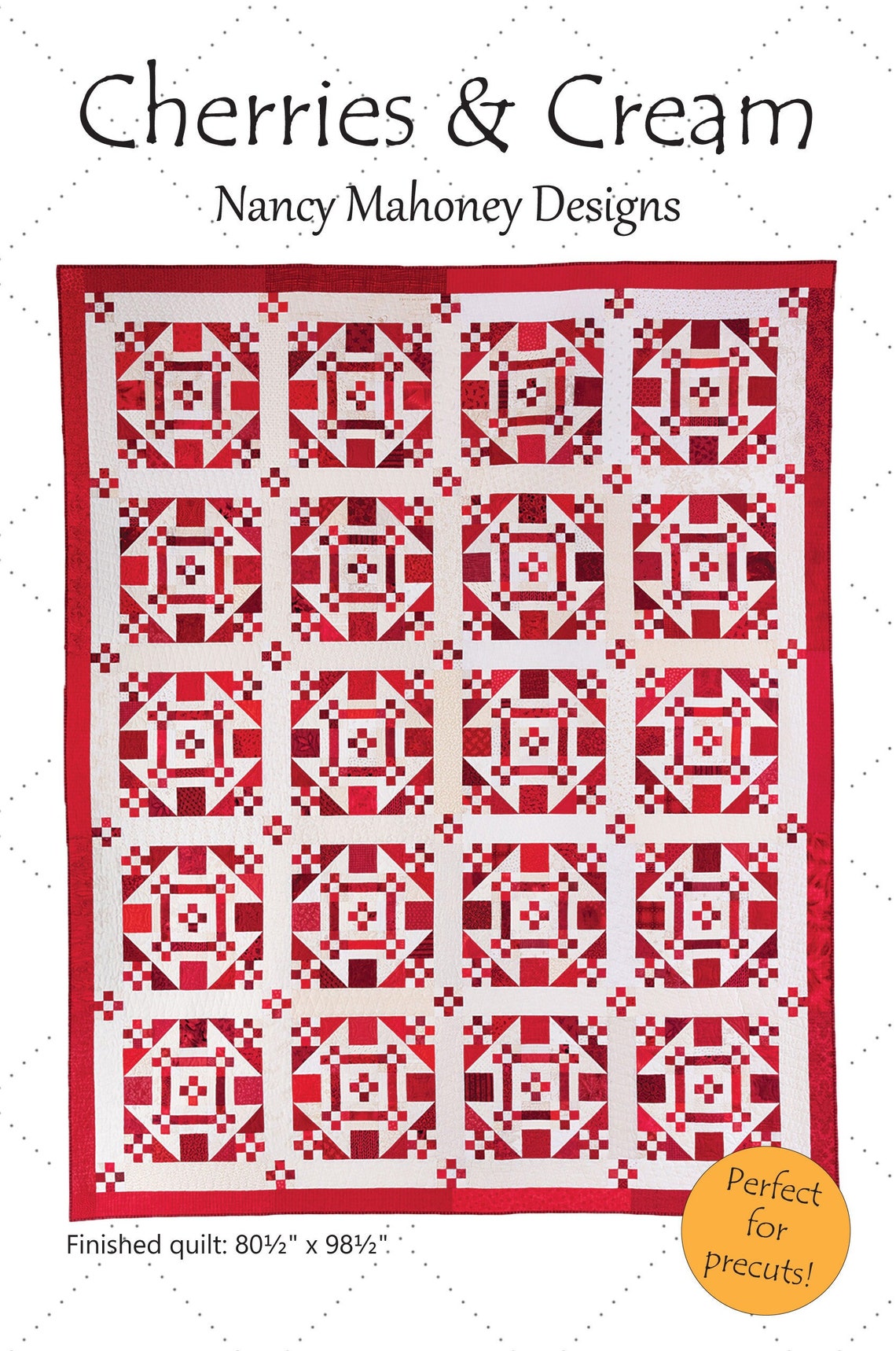 Cherries & Cream Quilt Pattern PDF Digital Pattern - Etsy