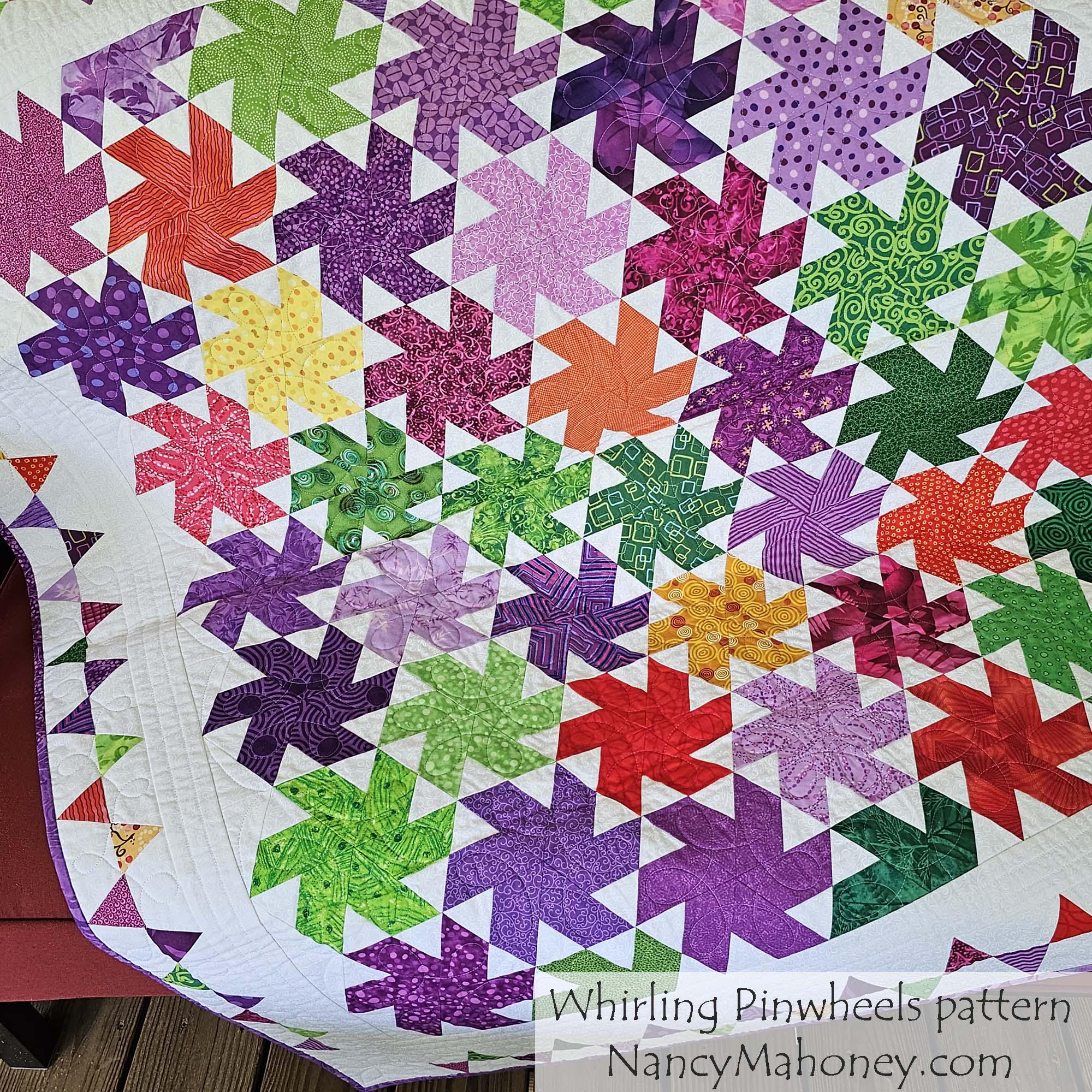 Whirling Pinwheels Quilt Pattern (PDF Digital Download) - Etsy