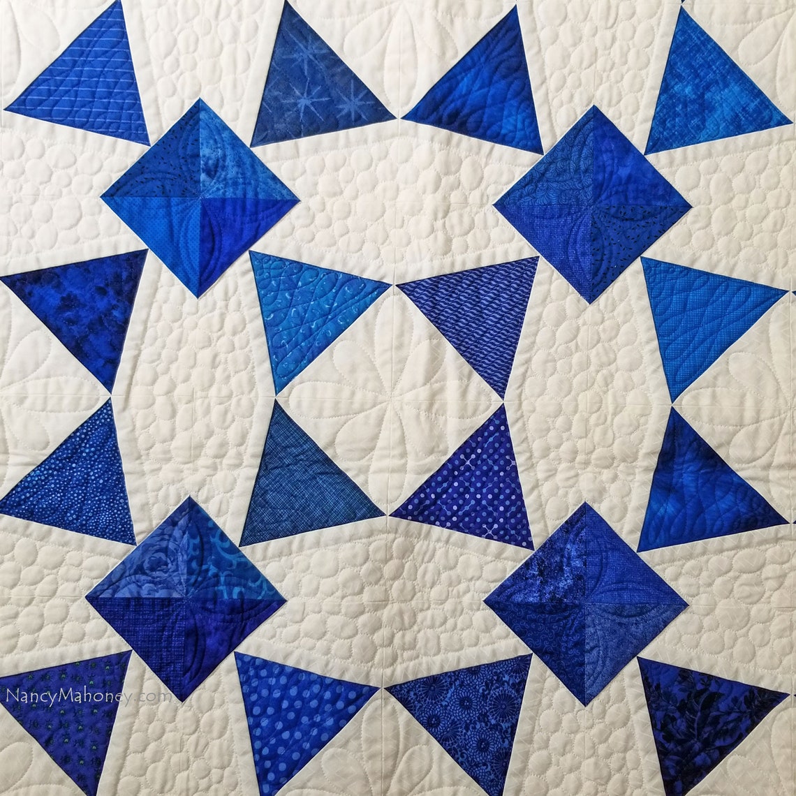 Sapphire Song Quilt Pattern paper Copy - Etsy