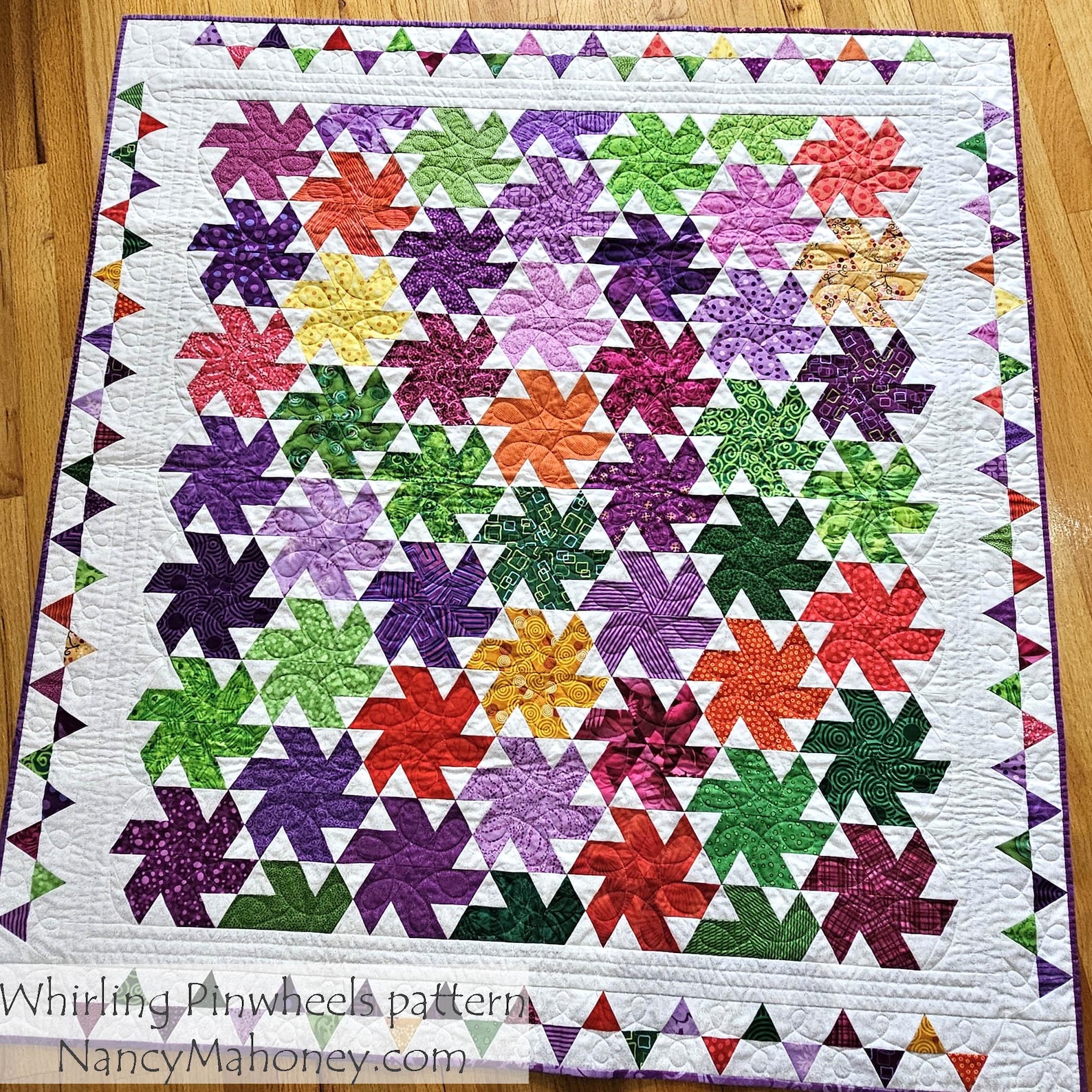Whirling Pinwheels Quilt Pattern (PDF Digital Download) - Etsy