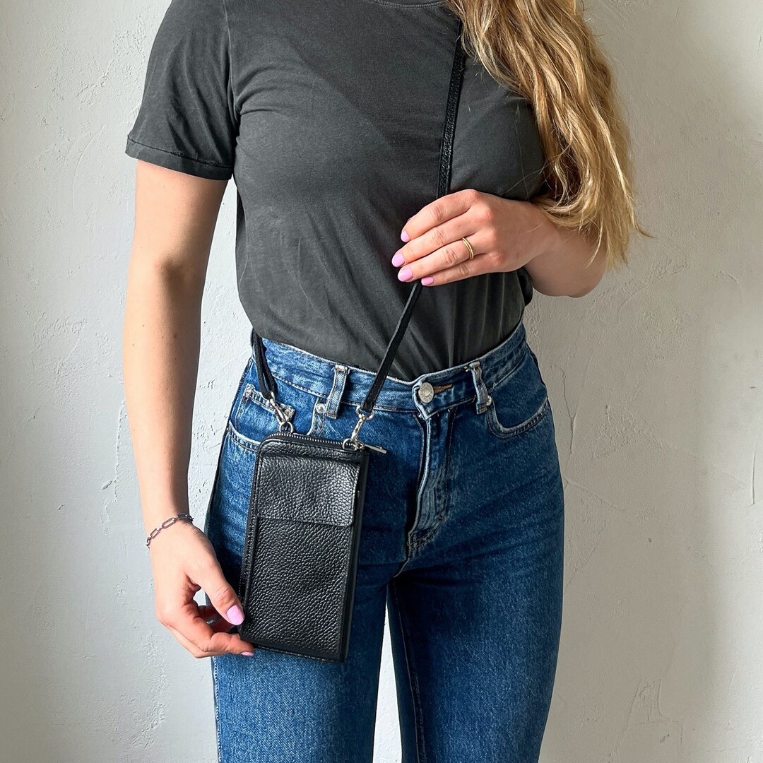 Leather Mobile Phone Case, Small Phone Leather Bag, Cross Body Phone ...