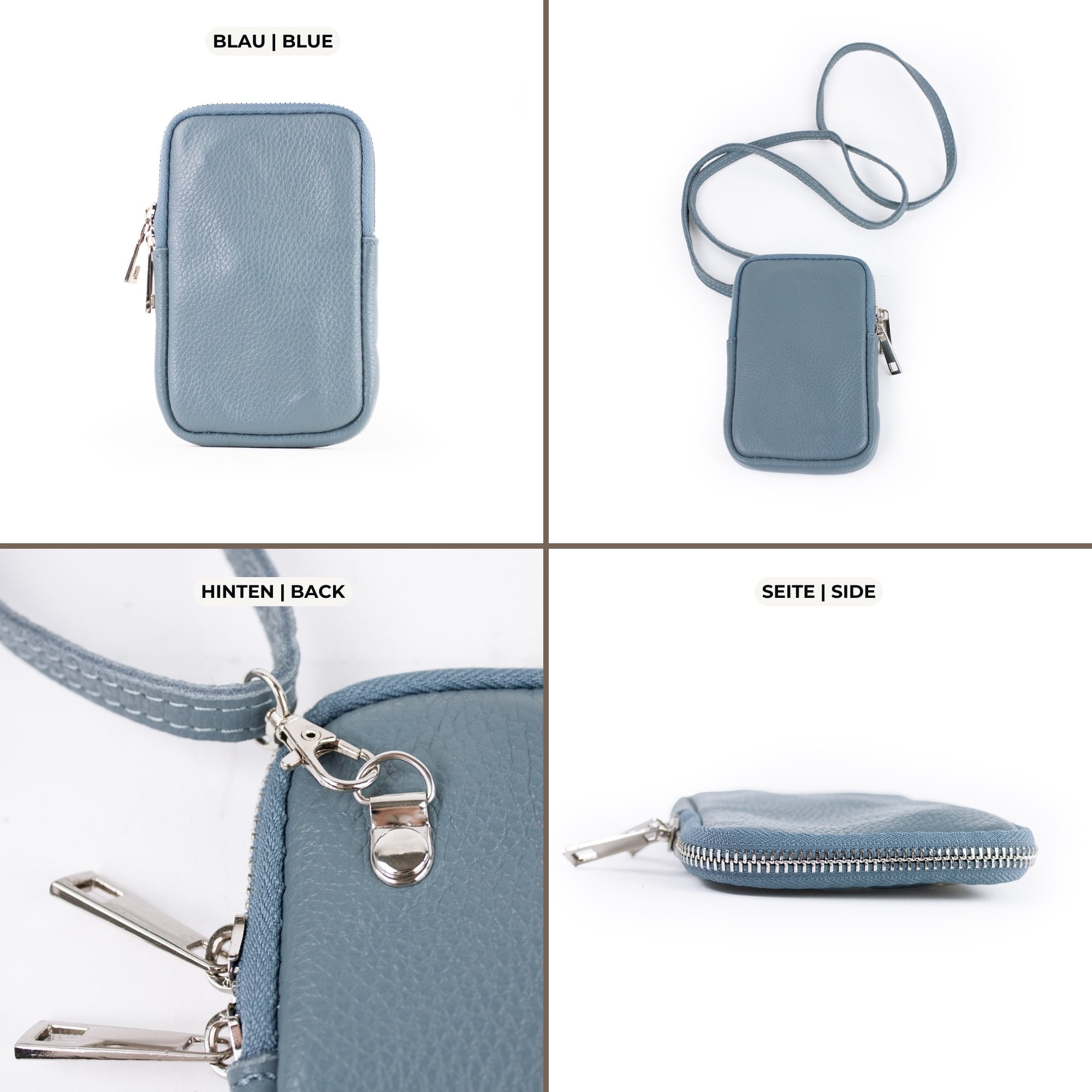 Leather Cell Phone Bag for Women, Mobile Phone Crossbody Bag ...