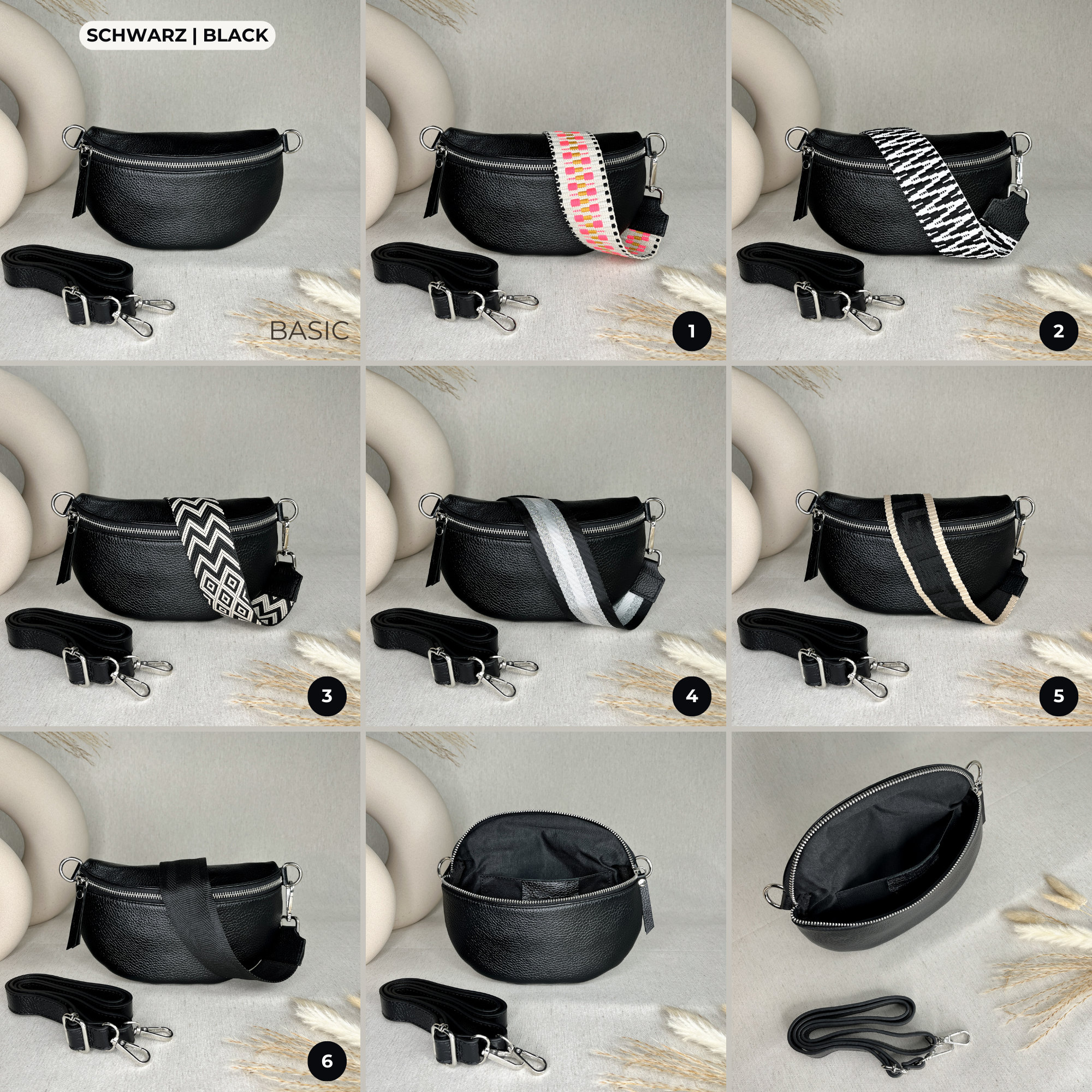 Large Leather Fanny Pack Women, Belt Bag With Wide Interchangeable ...
