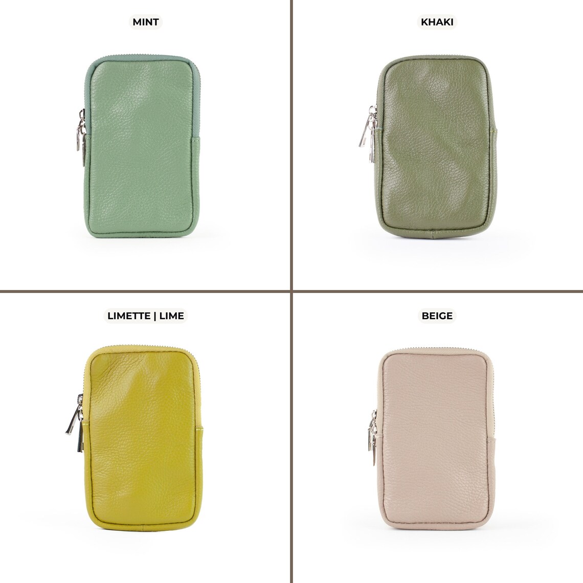 Leather Cell Phone Bag for Women, Mobile Phone Crossbody Bag ...