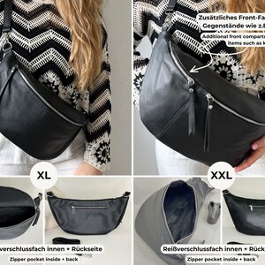 XL Leather Fanny Pack in Cream, Large Fanny Pack, Fanny Pack ...