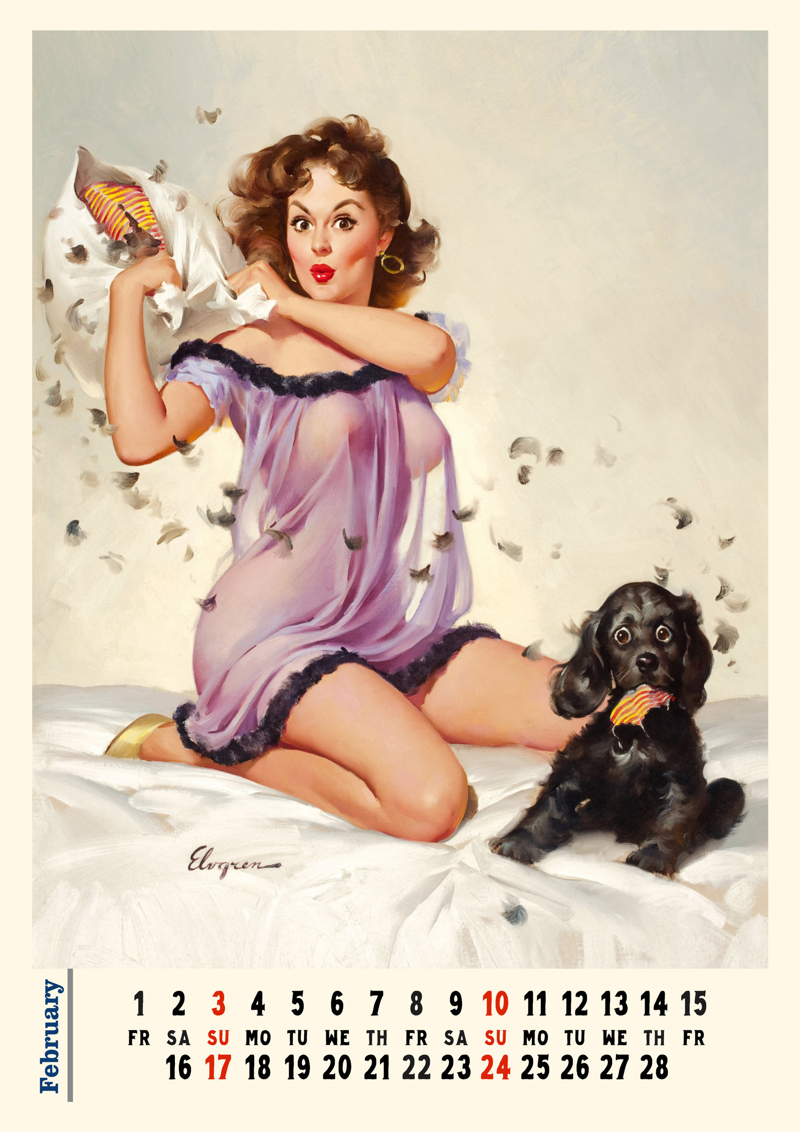Wall Calendar 2023 12 Pages 8x11 Gil Elvgren Etsy Australia