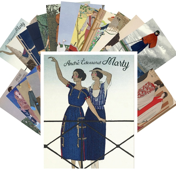 Art Deco Postcard - Etsy