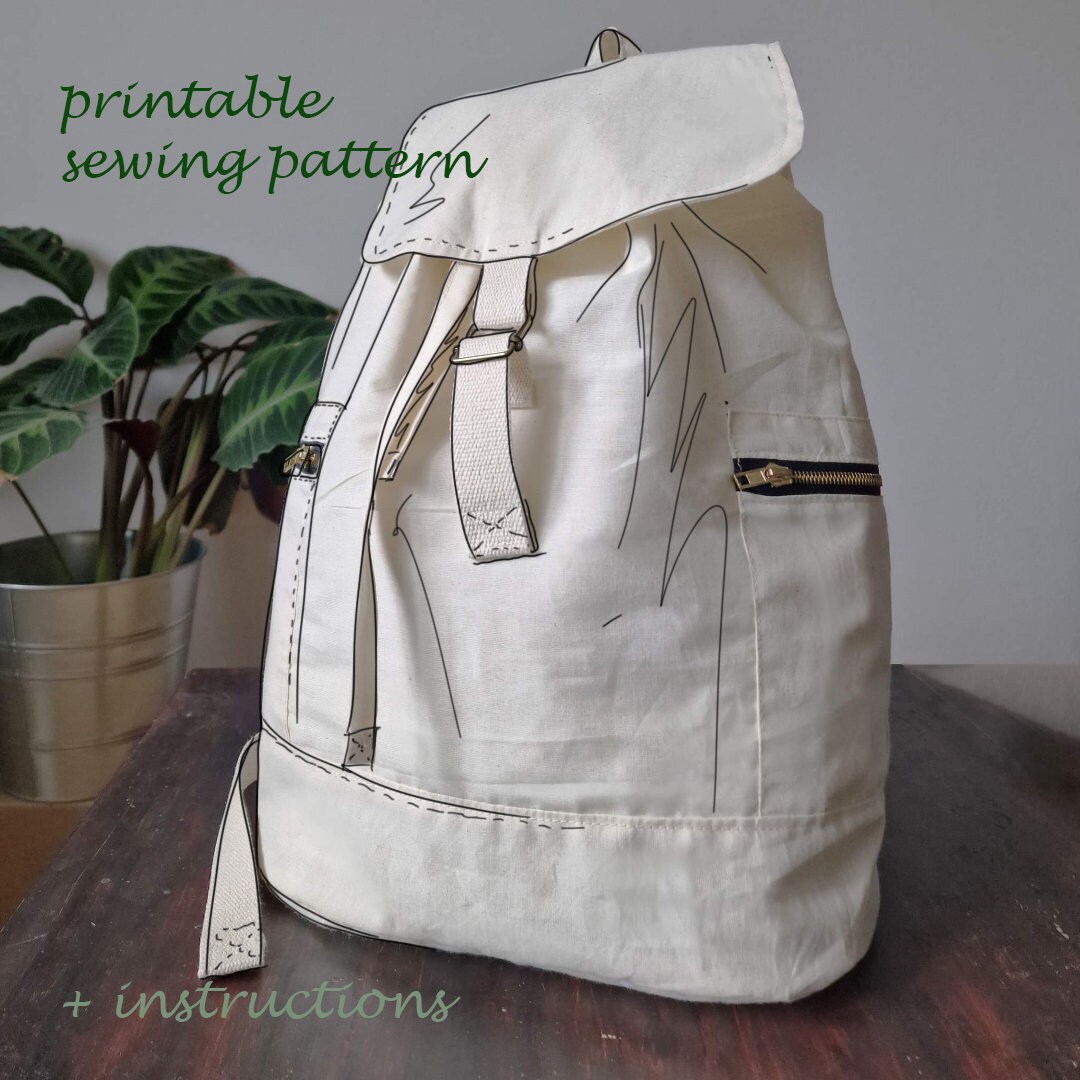 Seasack Backpack Sewing Pattern Instructions Printable - Etsy Australia