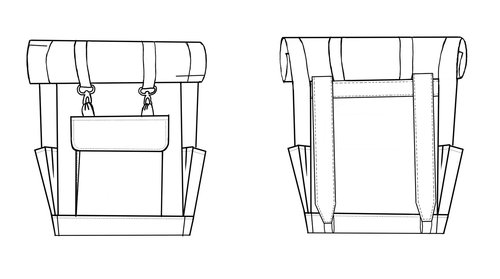 ROLLUP Backpack Sewing Pattern Instructions Printable - Etsy UK