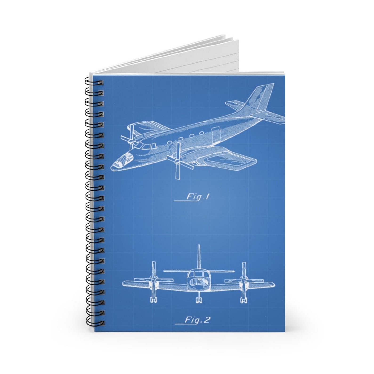 Airplane Design Spiral Notebook - Vertical Takeoff Airplane - Etsy