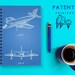 Airplane Design Spiral Notebook - Vertical Takeoff Airplane - Etsy