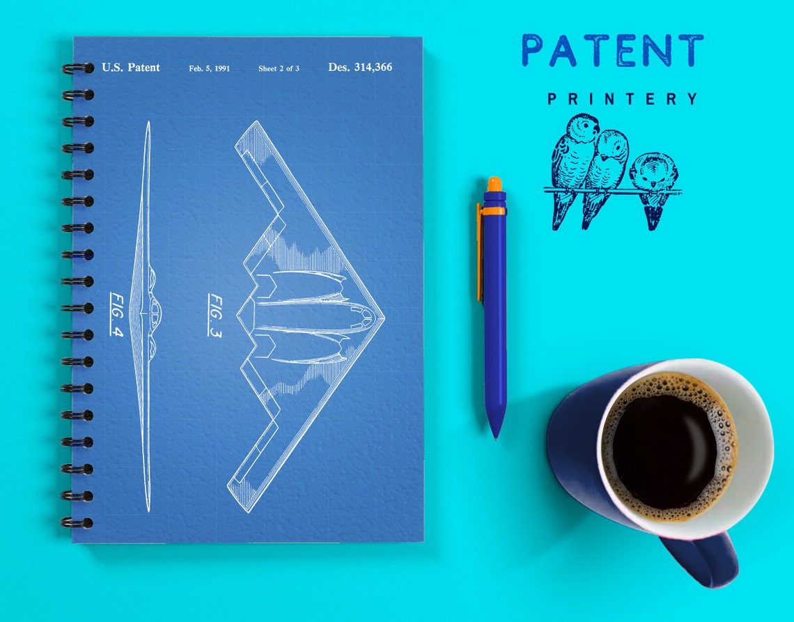 Airplane Design Spiral Notebook Military Airplane Design - Etsy