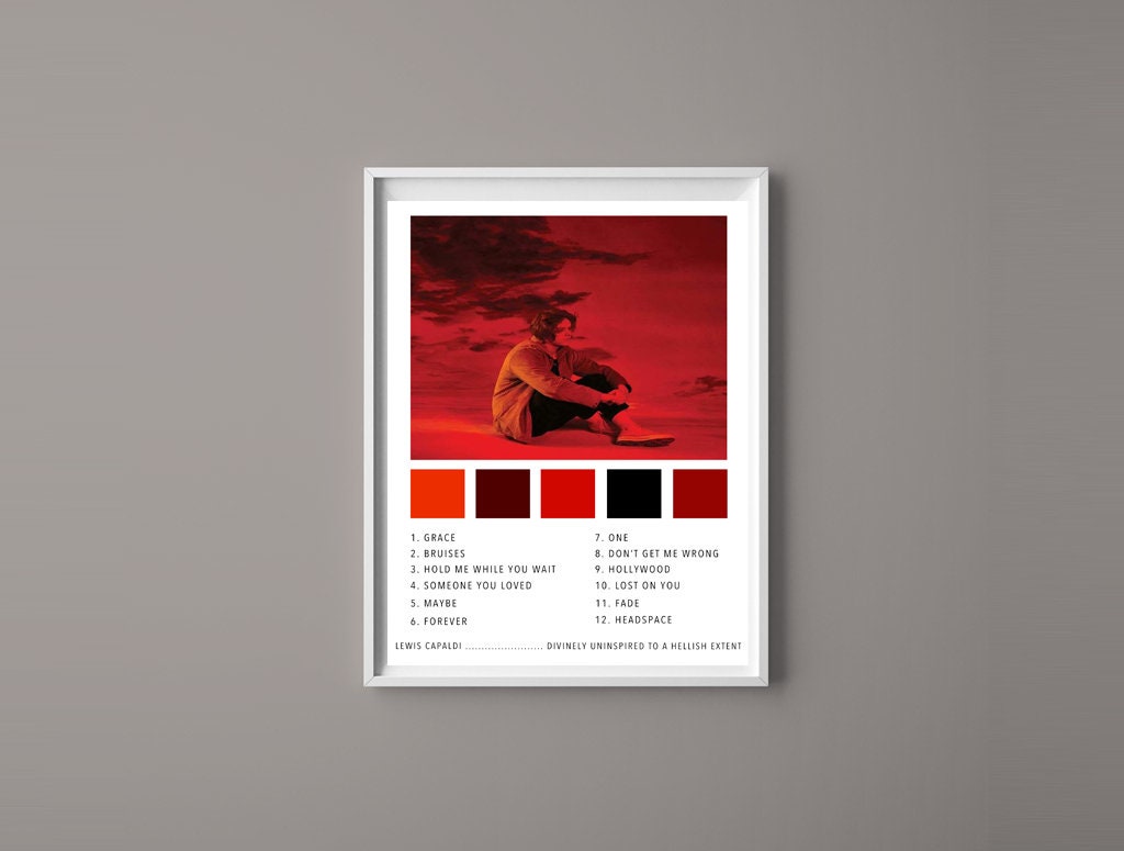 Lewis Capaldi Album Poster - Divinely Uninspired to A Hellish Extent - Etsy