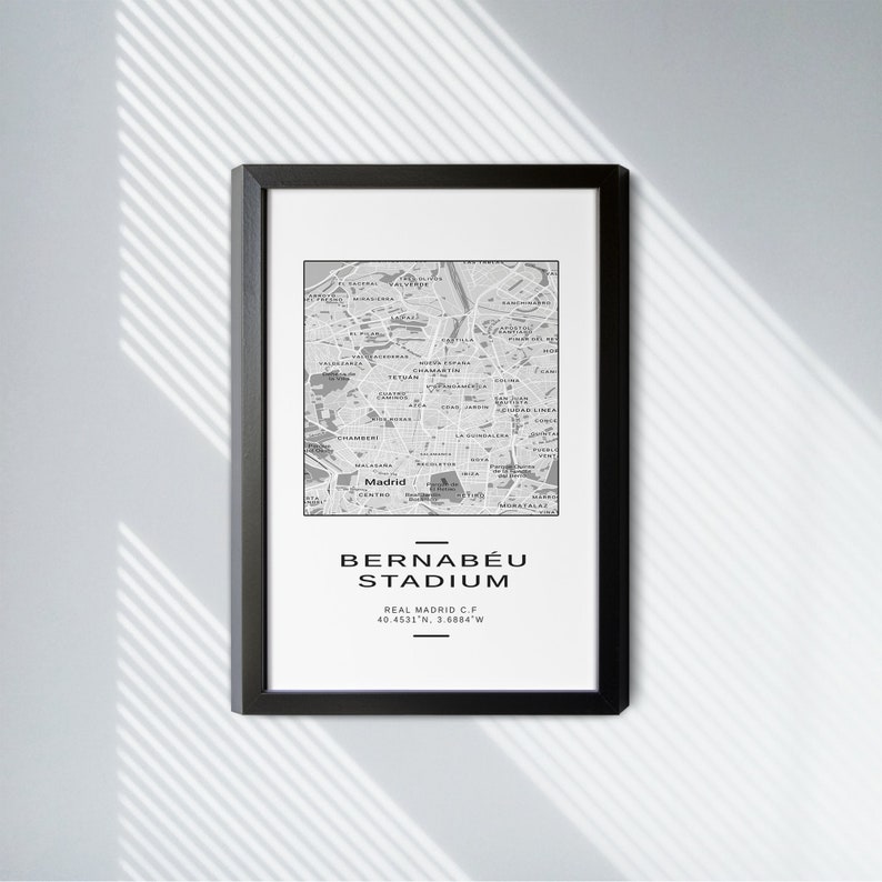 Old Trafford Stadium Map Print Manchester United Club - Etsy