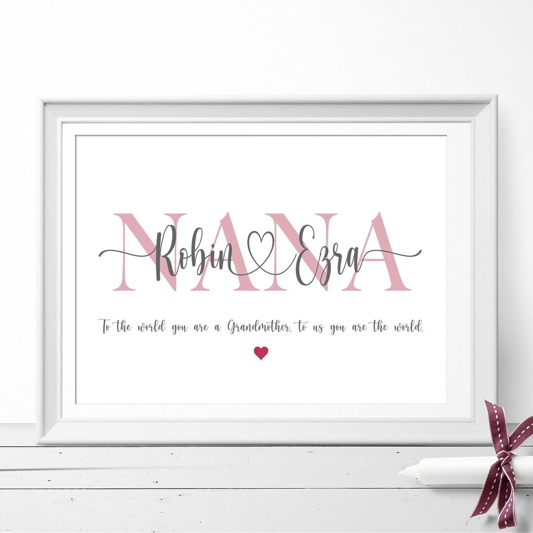 Personalised Mum Print, Mothers Day Print, Personalised Mother's Day ...
