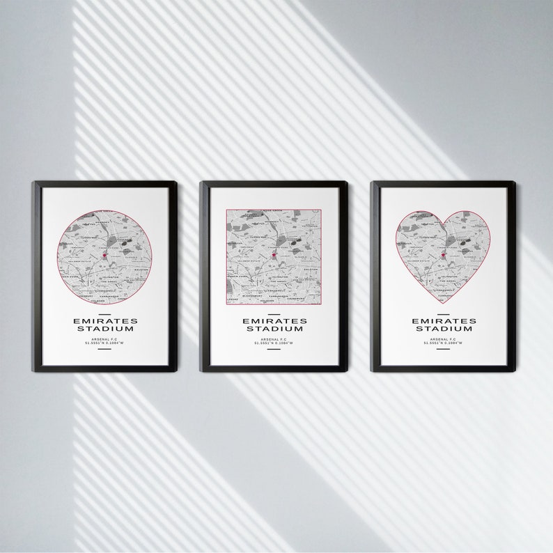 Old Trafford Stadium Map Print Manchester United Club - Etsy