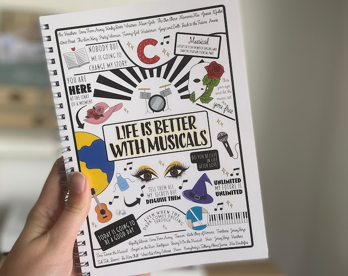 Musical Theatre Notebook A5 - Etsy UK