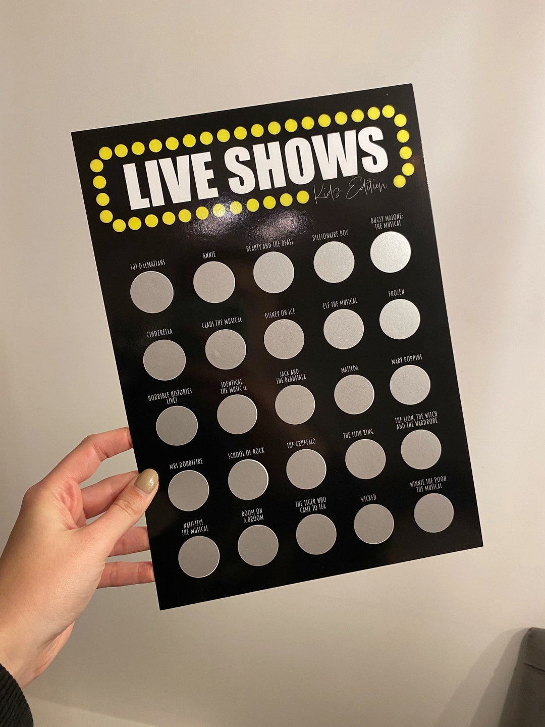 Theatre Scratch off Poster Kids Edition - Etsy UK
