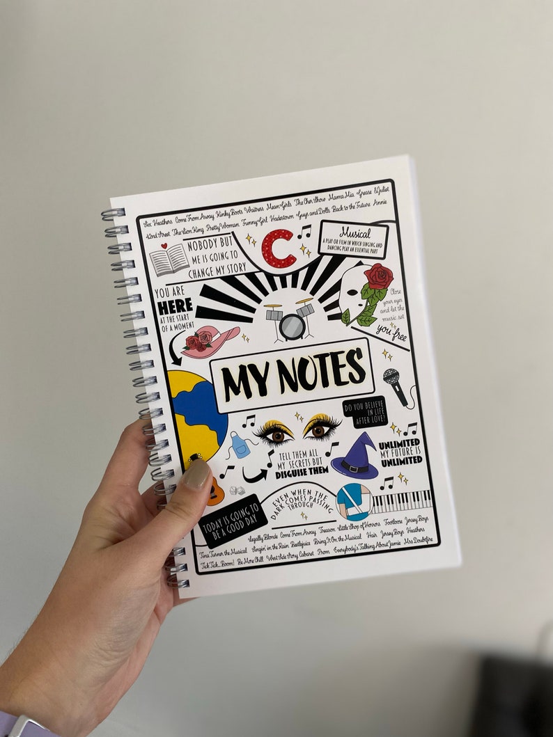 Musical Theatre Notebook A5 - Etsy UK