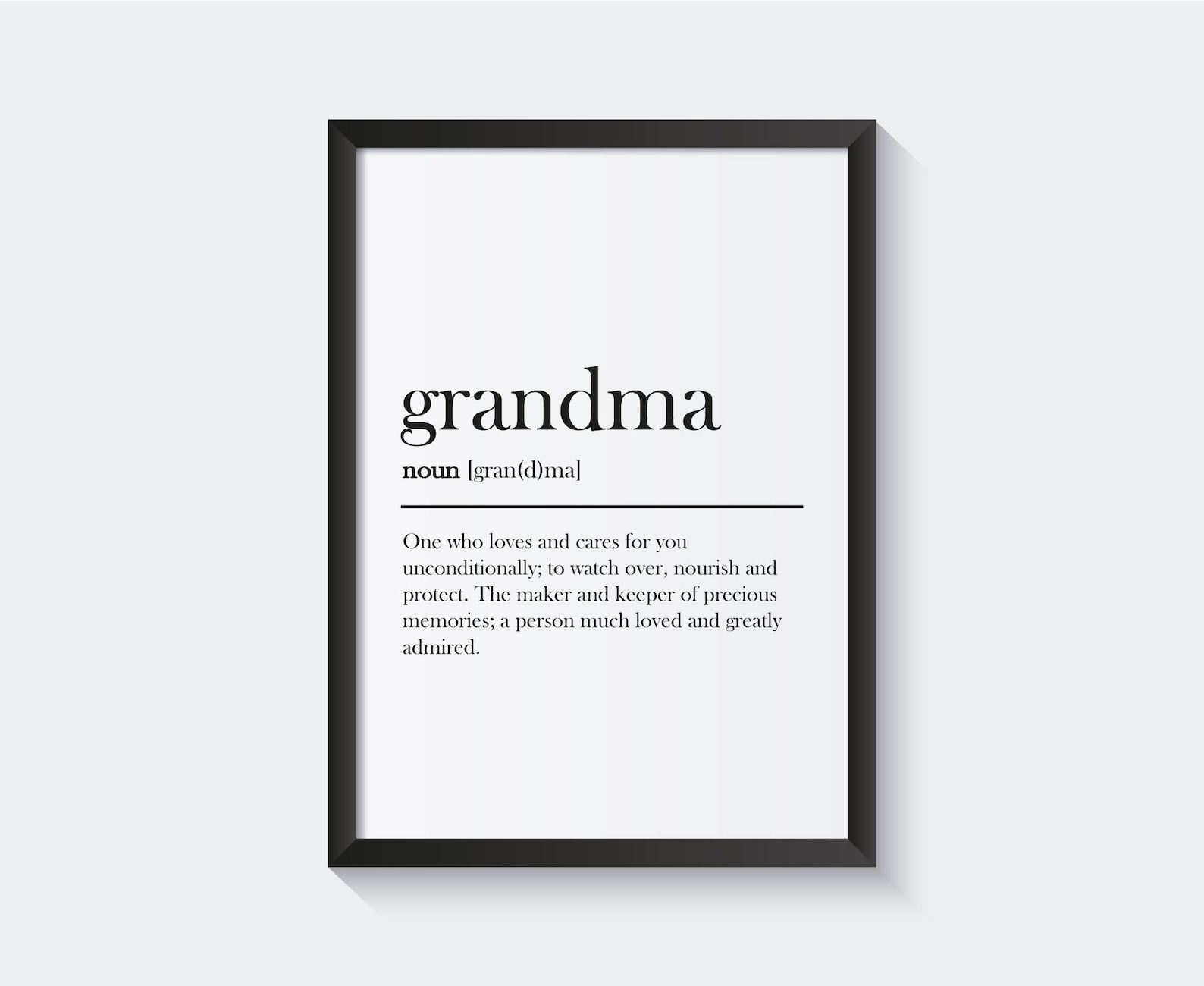 Grandma Definition Print Gran Quote Print Wall Art Grandma - Etsy