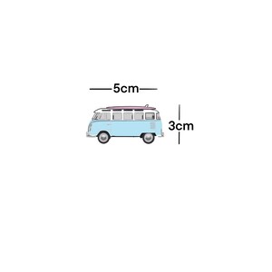 Kombi Van Sticker Pink and Blue Kombi Die Cut Sticker Glossy Laptop ...