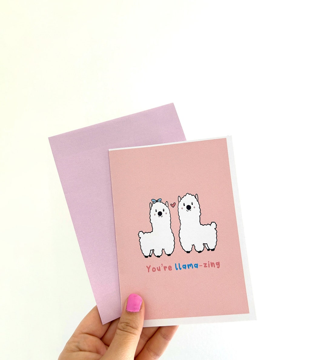 Llama Greeting Cards You're Llama-zing Valentines Day Card Anniversary ...