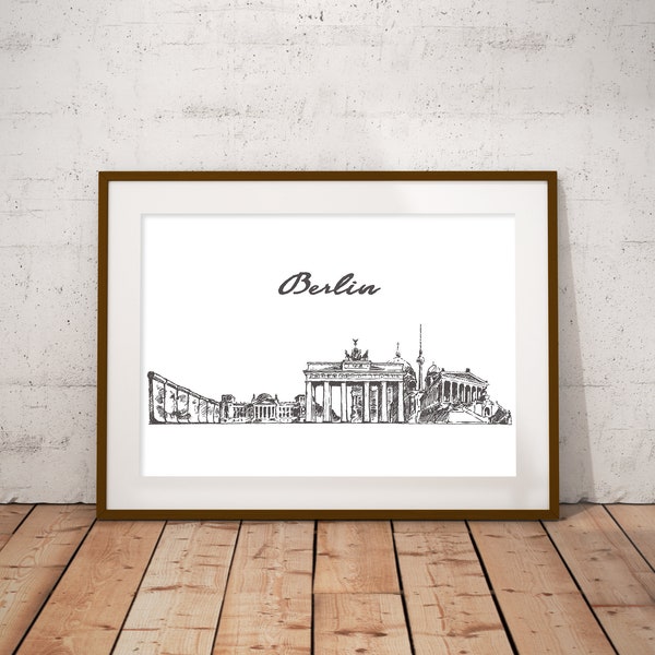 Berlin Skyline - Etsy