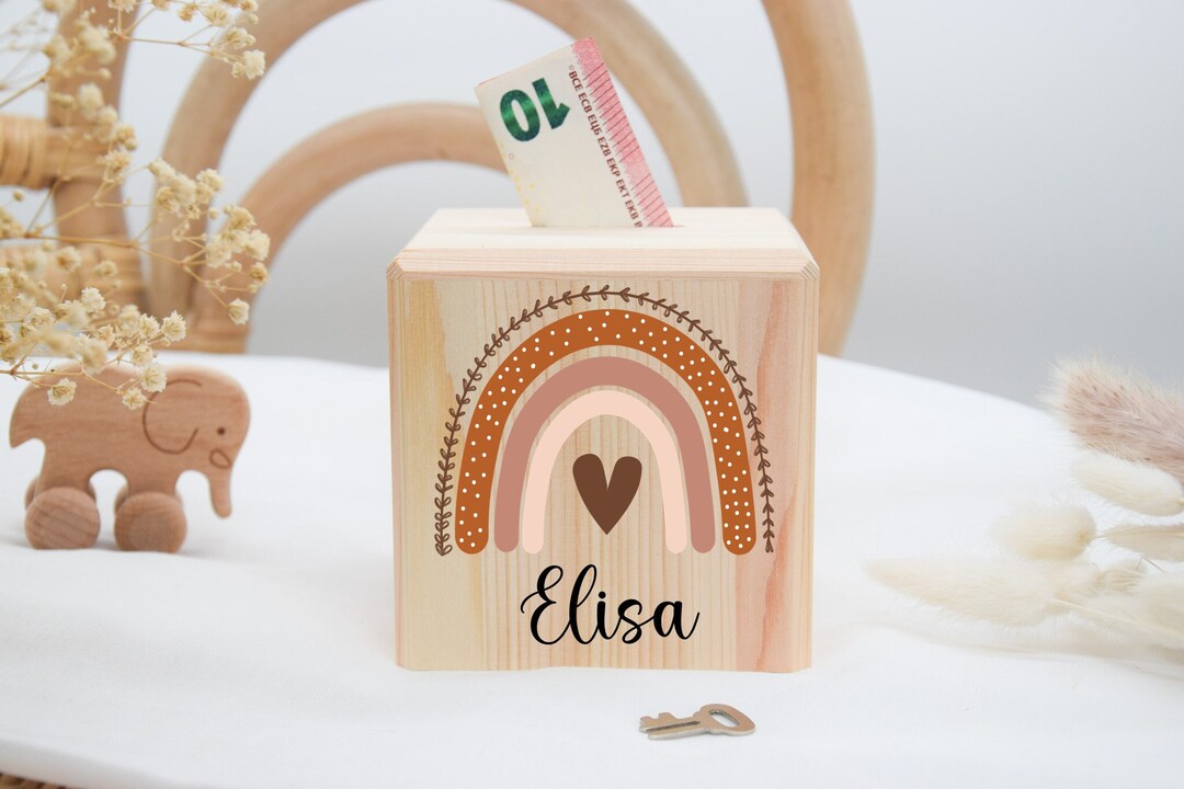 Money Box Child Money Box Personalized Money Box Wooden - Etsy