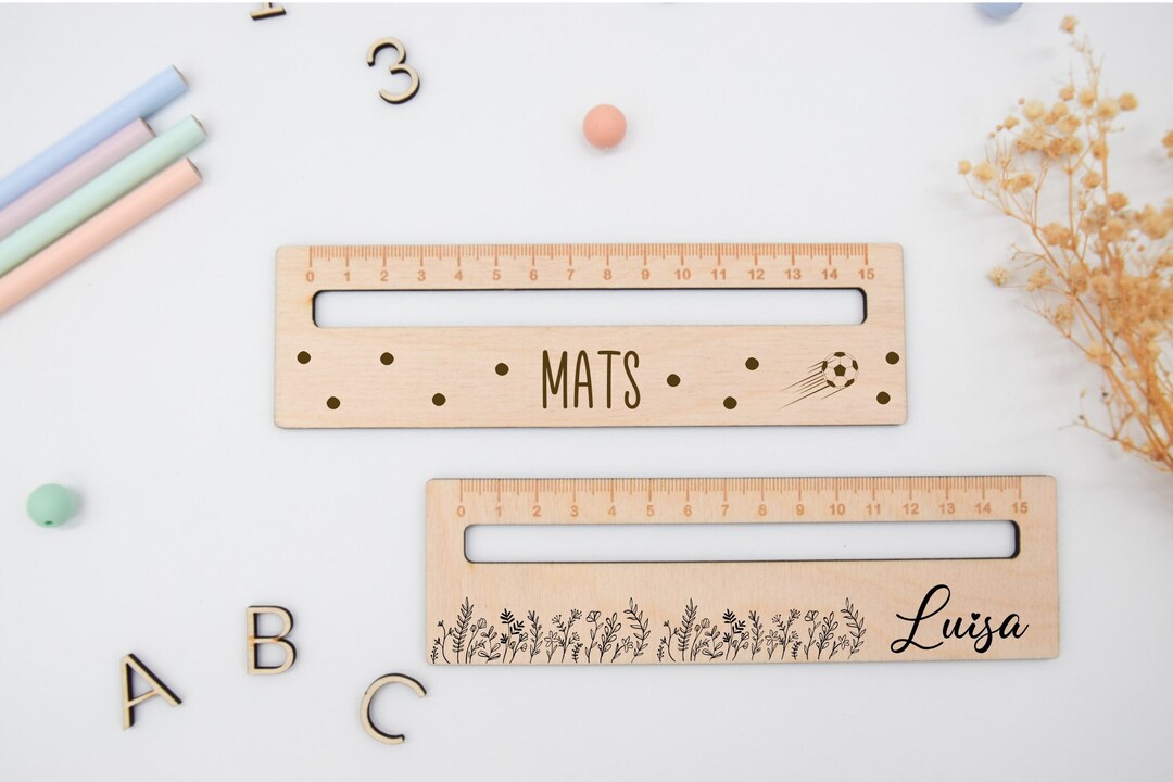 Ruler, School Child, Ruler Personalized, Wooden Ruler, School ...